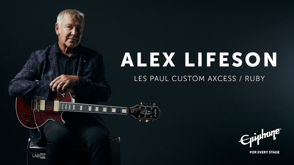 Alex Lifeson Introduces the 2023 Les Paul Custom Axcess - Premier Guitar