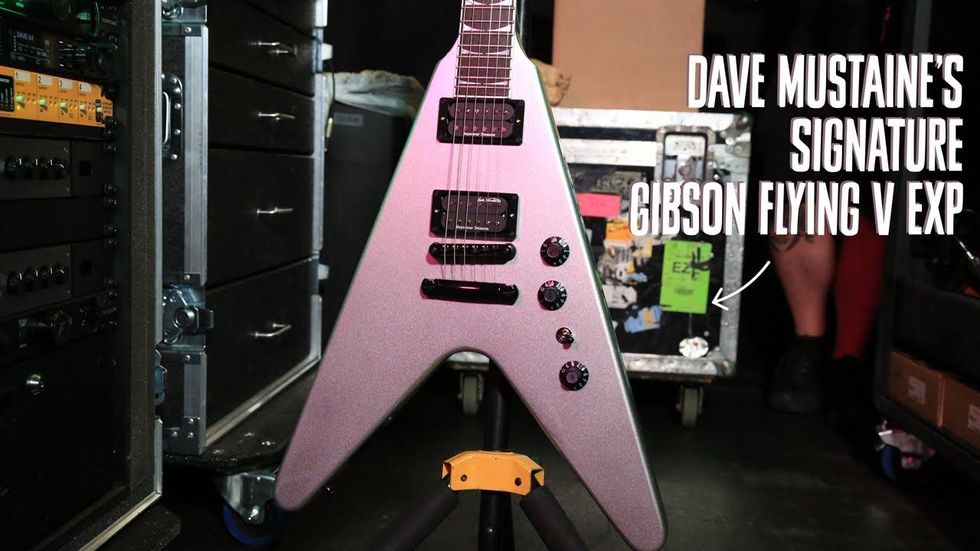 Dave Mustaine on His Gibson Flying V EXP Signature | Megadeth Rig ...