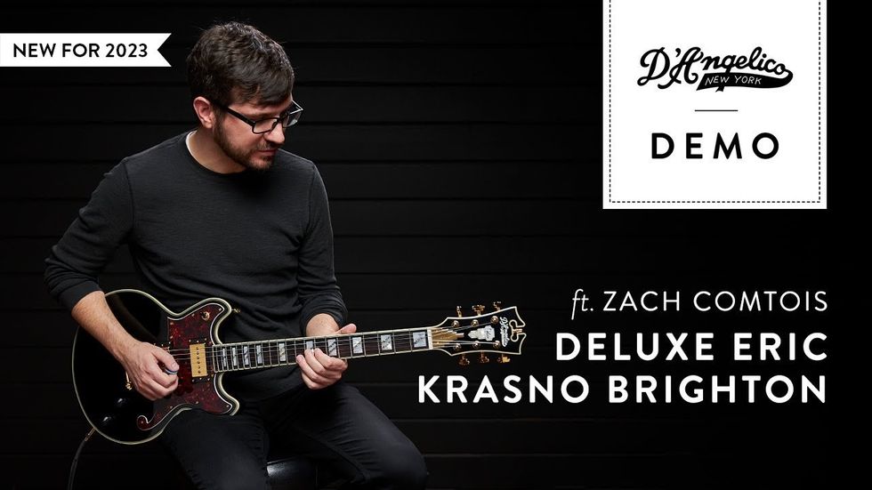 Deluxe Eric Krasno Brighton Demo with Zach Comtois | D'Angelico Guitars ...