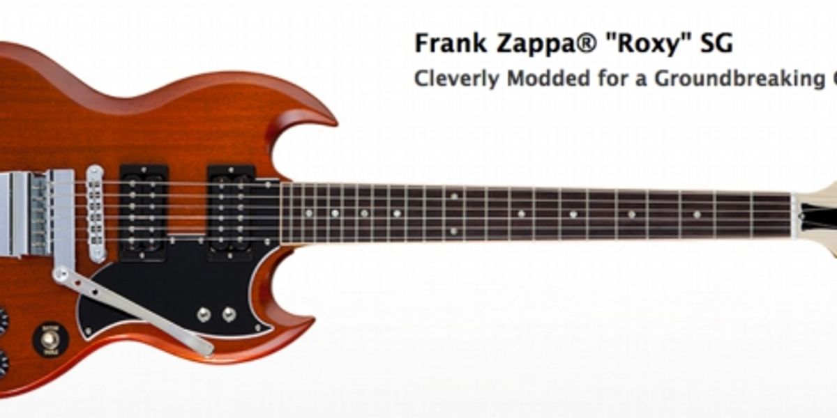 Gibson Releases Frank Zappa "Roxy" SG - Premier Guitar