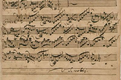 Original Bach Sheet Music