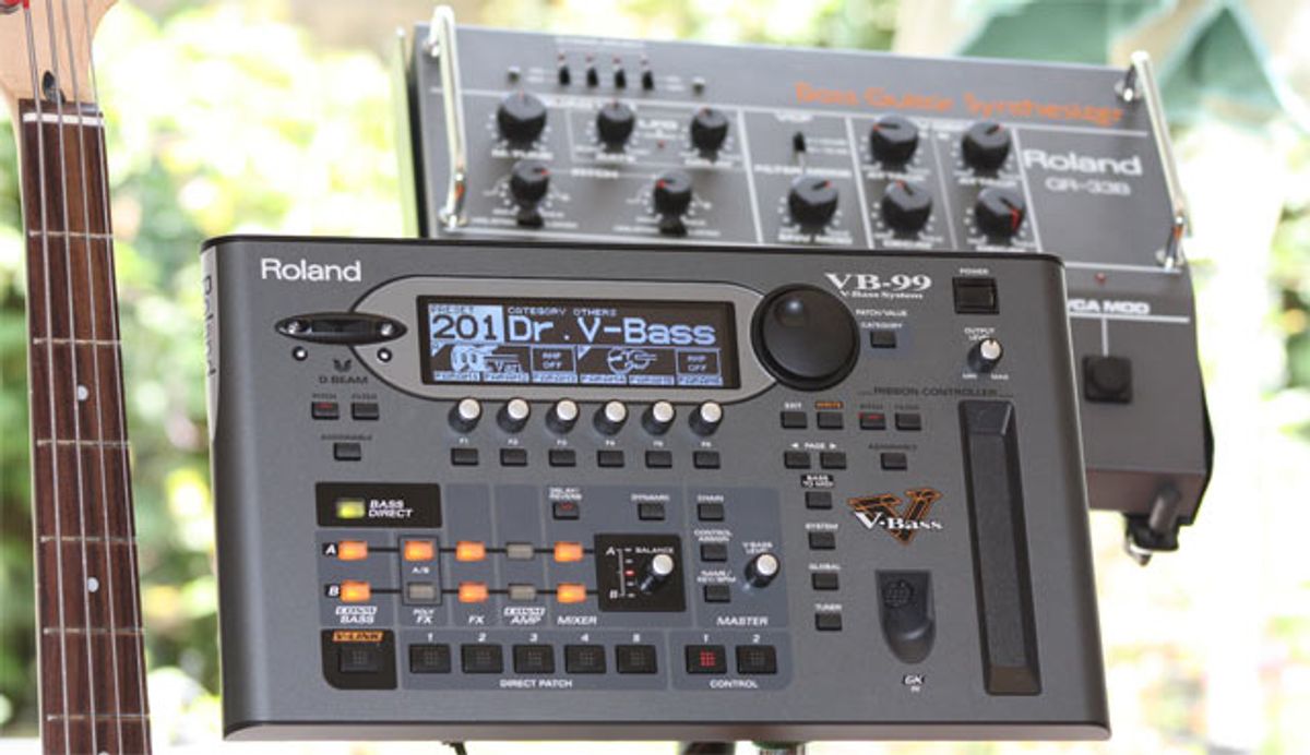 Roland VB-99 vs GR-33B Bass Synth Comparison - Premier Guitar