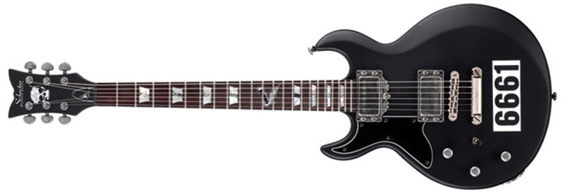 Zacky V Logo Schecter Left Handed Zacky Vengeance 6661 Electric Guitar