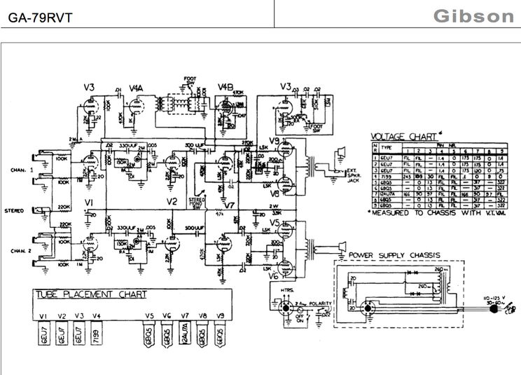 Amplifer Schematic Gibson Ga 40