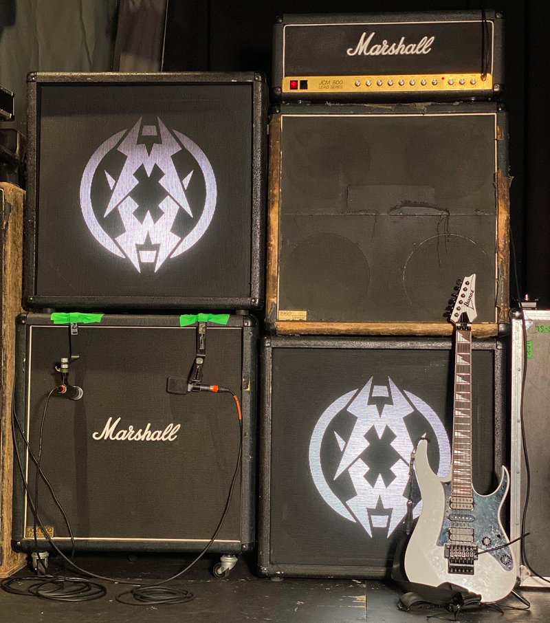 Guitare De Ryan Waste BAT: Members Of Municipal Waste, DRI And Volture