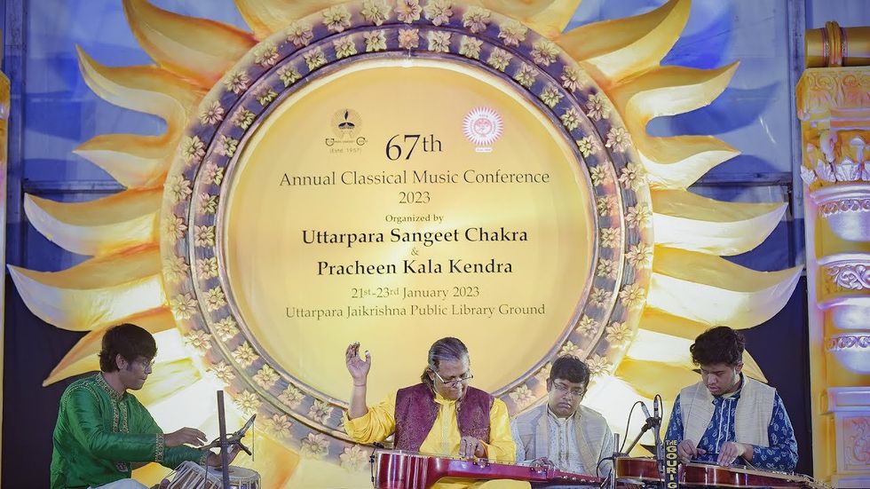 Uttarpara Sangeet Chakra 2023 Father Son Duet | Raag Madhuvanti | Pdt ...