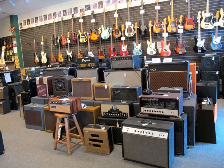 Guitar Storefront Counter