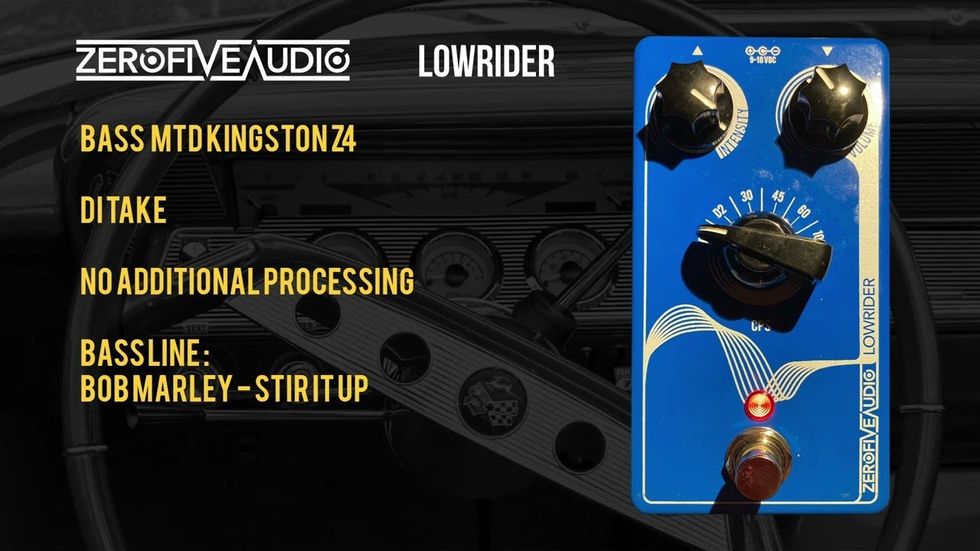 ZeroFive Audio Lowrider audio demo - Premier Guitar